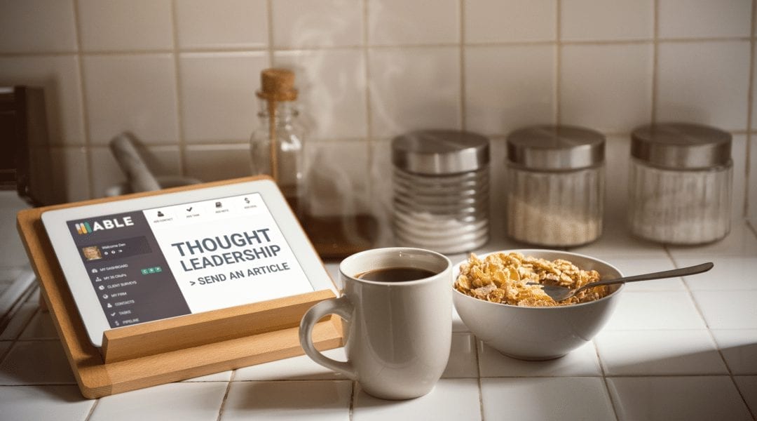 Establish a Thought Leadership Routine: Positioning Yourself as a ...